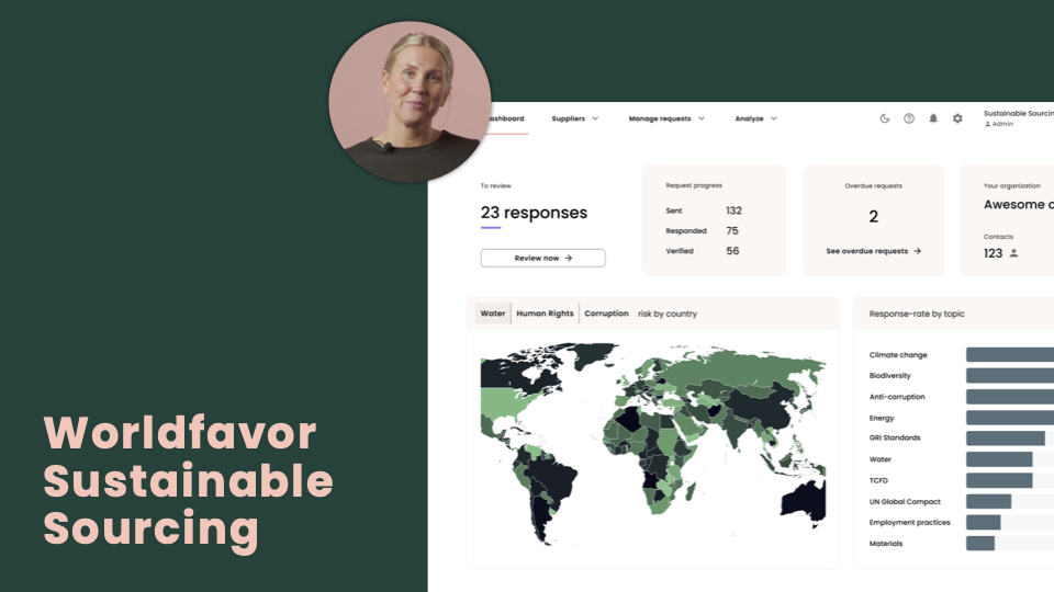 Recorded demo – Worldfavor Sustainable Sourcing