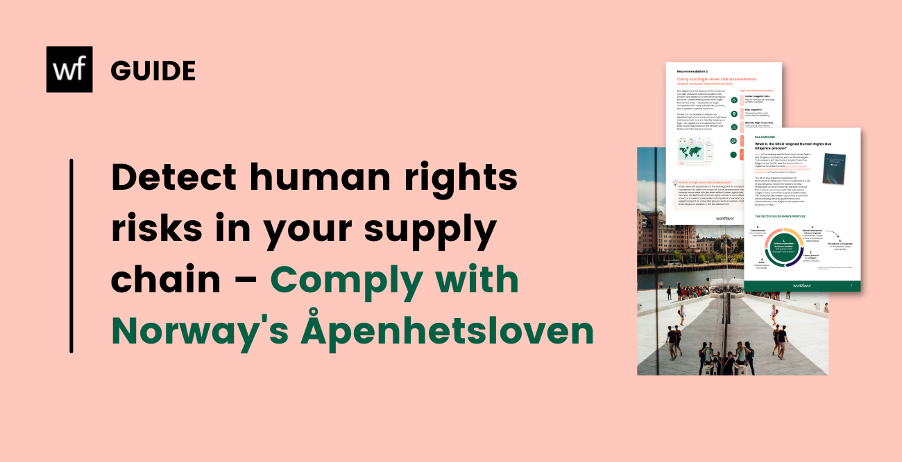 Detect human rights risks in your supply chain – Comply with ...