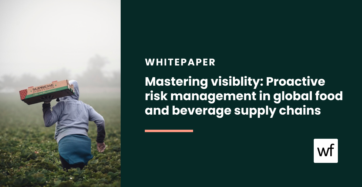 Proactive risk management in food and beverage supply chains